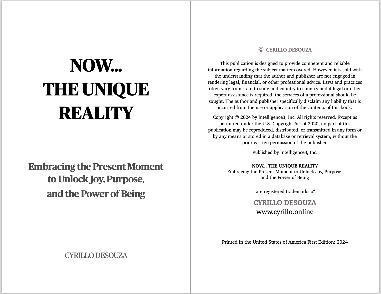 NOW... THE UNIQUE REALITY